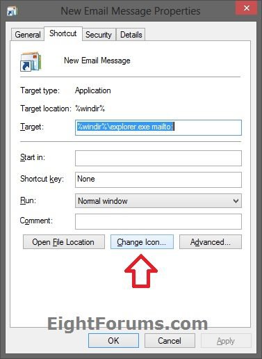 Email Recipient Shortcut to Open New Email Message | Windows 8 Help Forums
