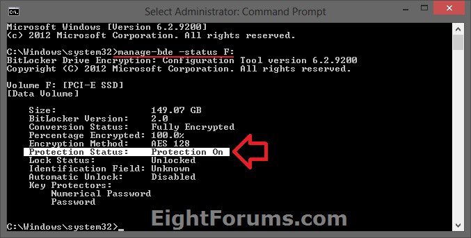 BitLocker Protection - Suspend or Resume in Windows 8 | Windows 8 Help ...