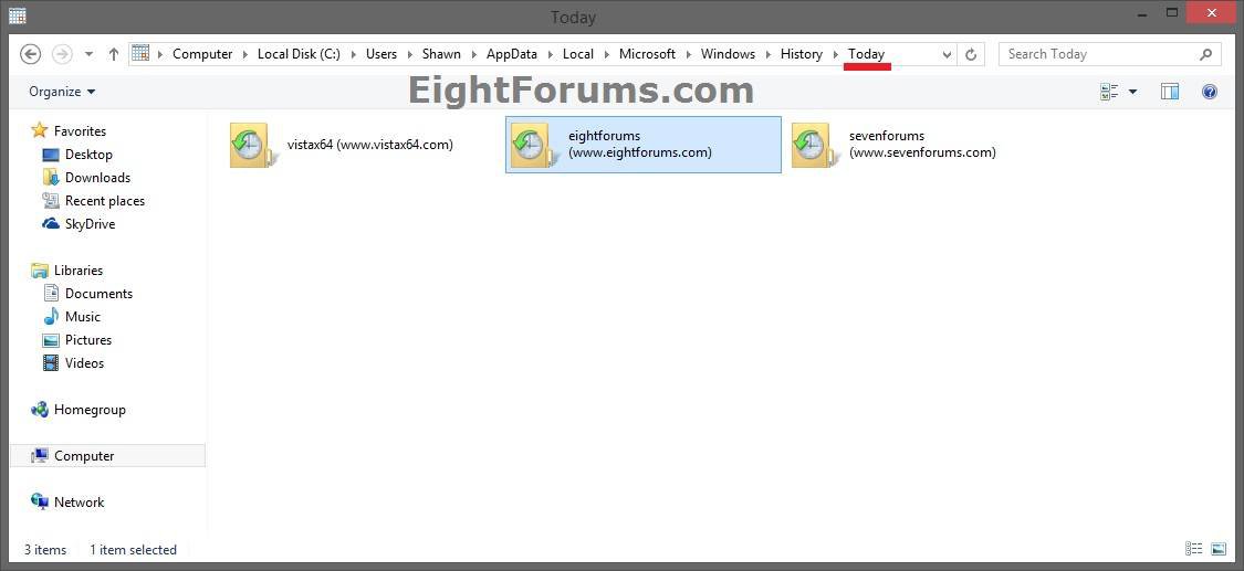 Internet Explorer History - View | Windows 8 Help Forums