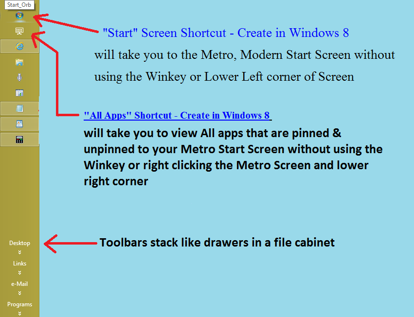 How do you add spacers to the taskbar to divide your pins? | Windows 8 ...