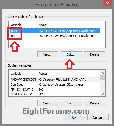 Temporary Files Folder - Change Location in Windows | Windows 8 Help Forums