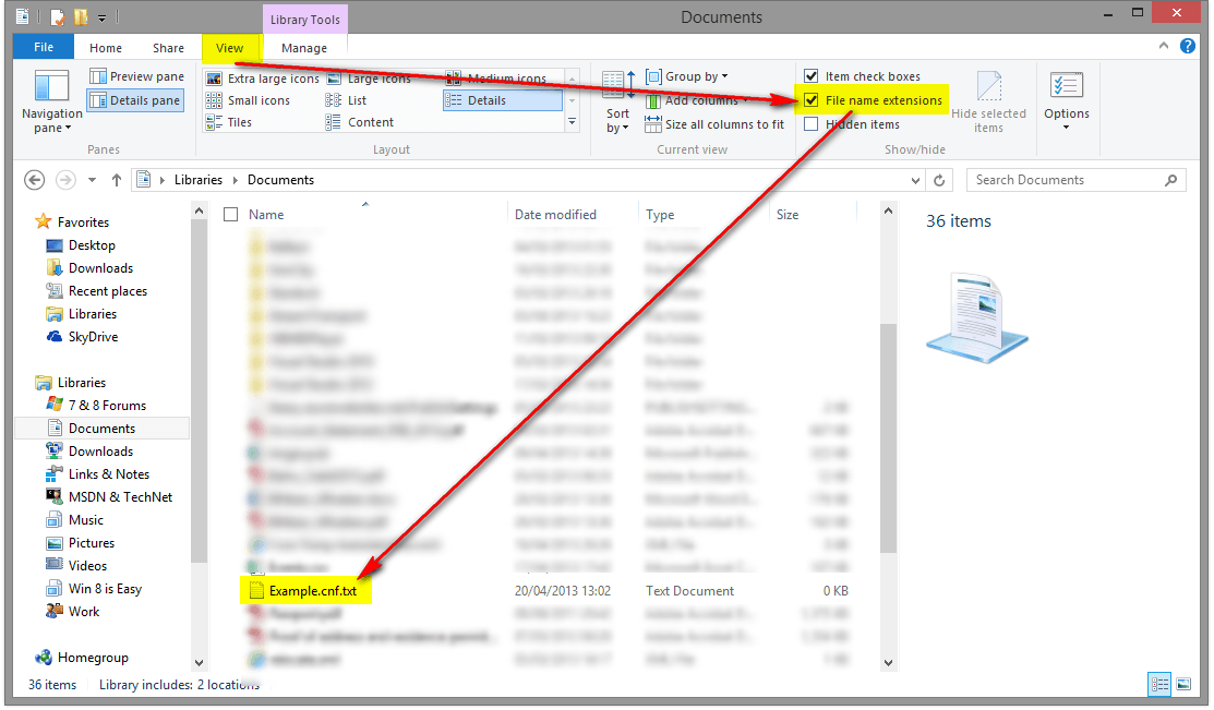 trying to make a .conf file | Windows 8 Help Forums