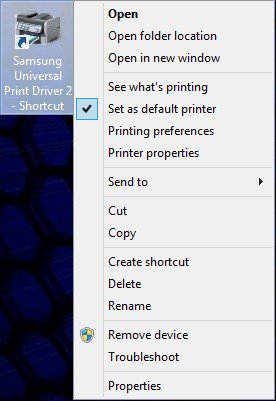 Print Queue Shortcut - Create in Windows 7 and Windows 8 | Windows 8 ...
