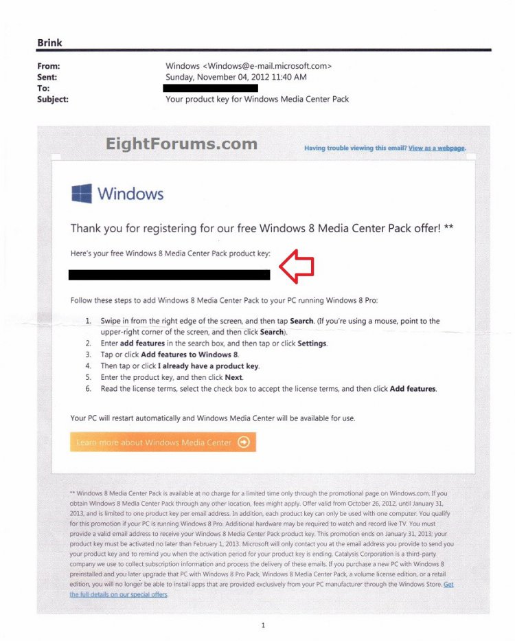 Product Key - Find for Windows 8 | Windows 8 Help Forums