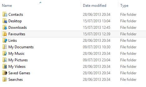 Solved - 'Favourites' list on Desktop. Where listed? | Windows 8 Help ...