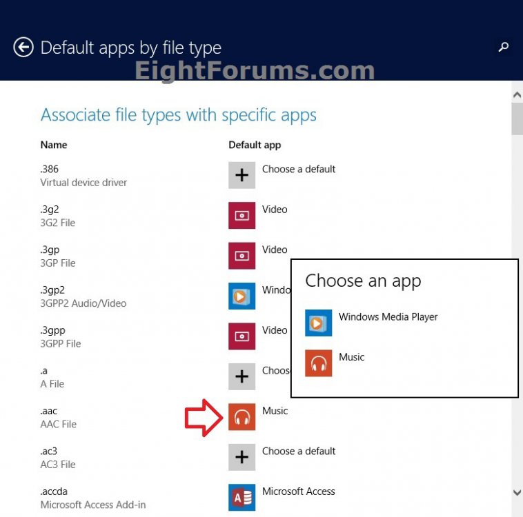 Default Programs Associate A File Type Or Protocol In Windows 8 Windows 8 Help Forums 
