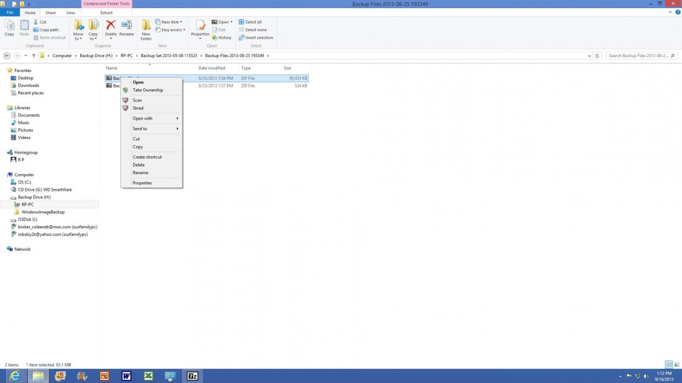 Cannot access backup files | Windows 8 Help Forums