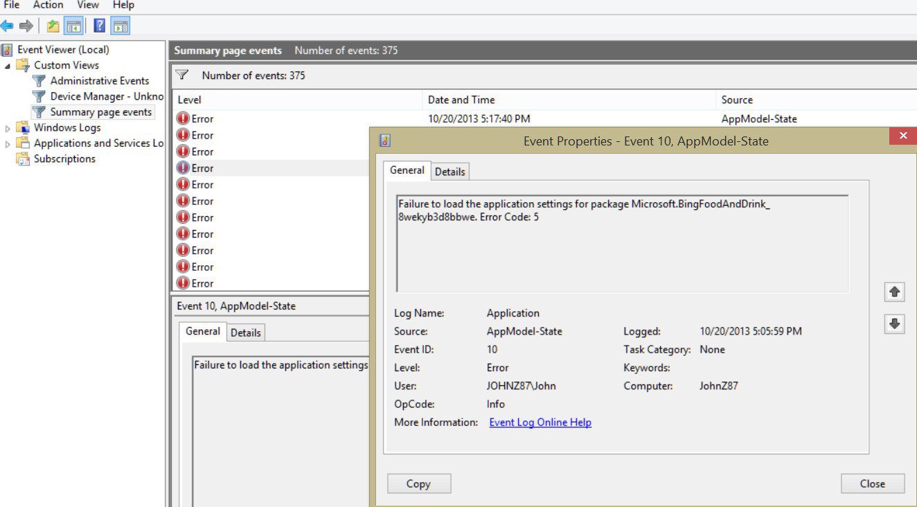 Windows 8.1: Most Metro Apps crash immediately at launch | Windows 8 Help Forums