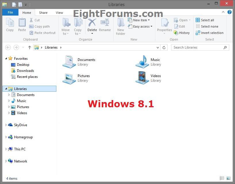 Libraries - Move above This PC in Windows 8.1 | Windows 8 Help Forums