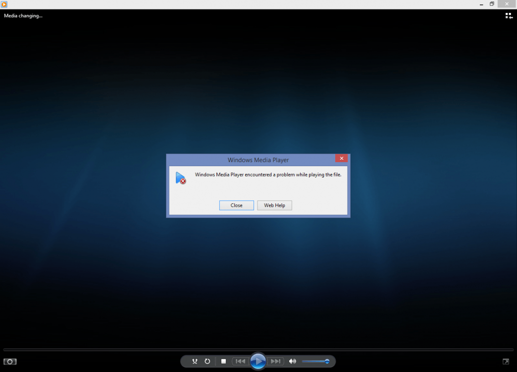 Windows Media Player Error on Windows 8.1 | Windows 8 Help Forums