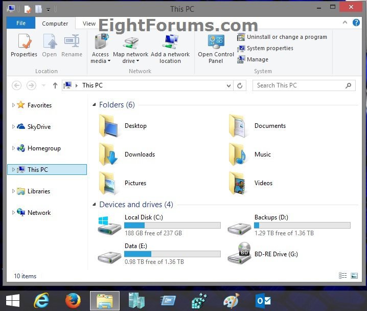 File Explorer Taskbar Icon - Change Open To Target | Windows 8 Help Forums