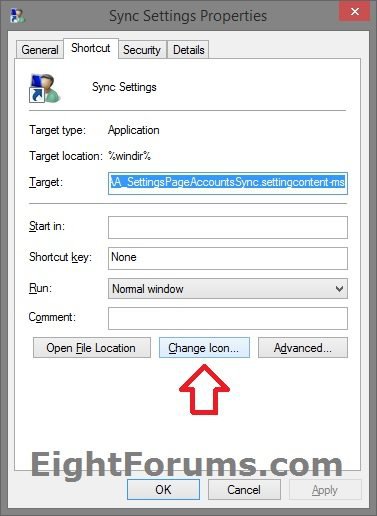 Sync Settings Shortcut - Create in Windows 8.1 | Windows 8 Help Forums