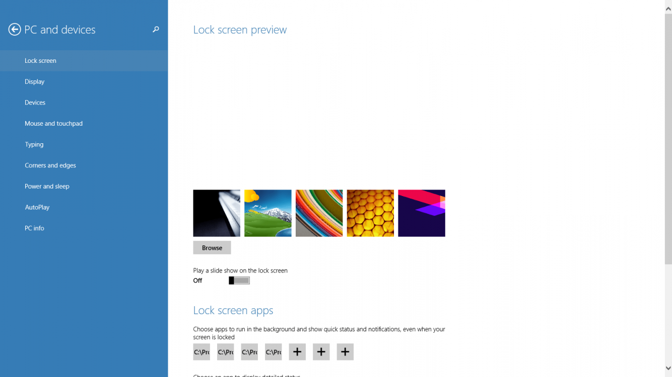 Solved - Lock screen preview & apps | Windows 8 Help Forums