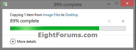 File Transfer Dialog - More or Less Details in Windows 8 | Windows 8 ...