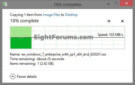 File Transfer Dialog - More or Less Details in Windows 8 | Windows 8 ...