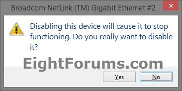 Network Adapter (NIC) - Enable or Disable in Windows | Windows 8 Help ...