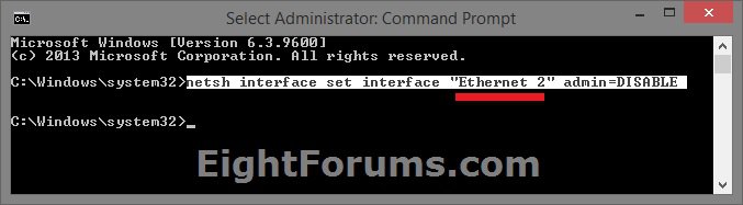 Network Adapter (NIC) - Enable or Disable in Windows | Windows 8 Help ...