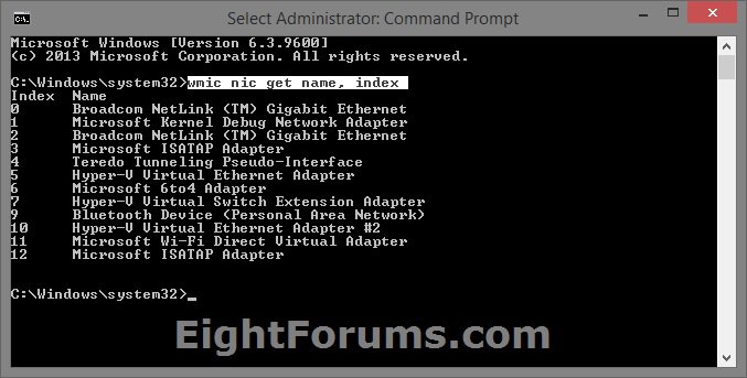 Network Adapter (NIC) - Enable or Disable in Windows | Windows 8 Help Forums