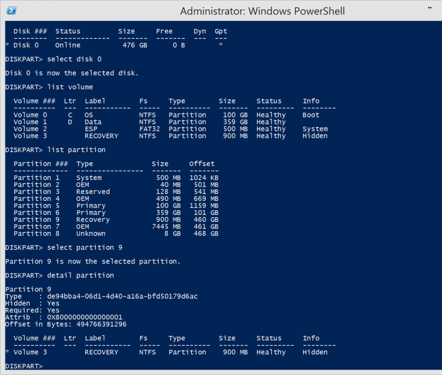 Windows Not Detecting OEM Recovery Partition | Windows 8 Help Forums