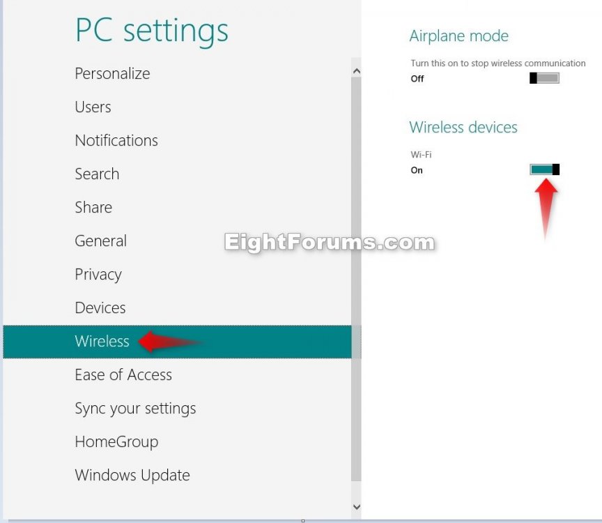 Wi-Fi - Turn On or Off in Windows 8 | Windows 8 Help Forums