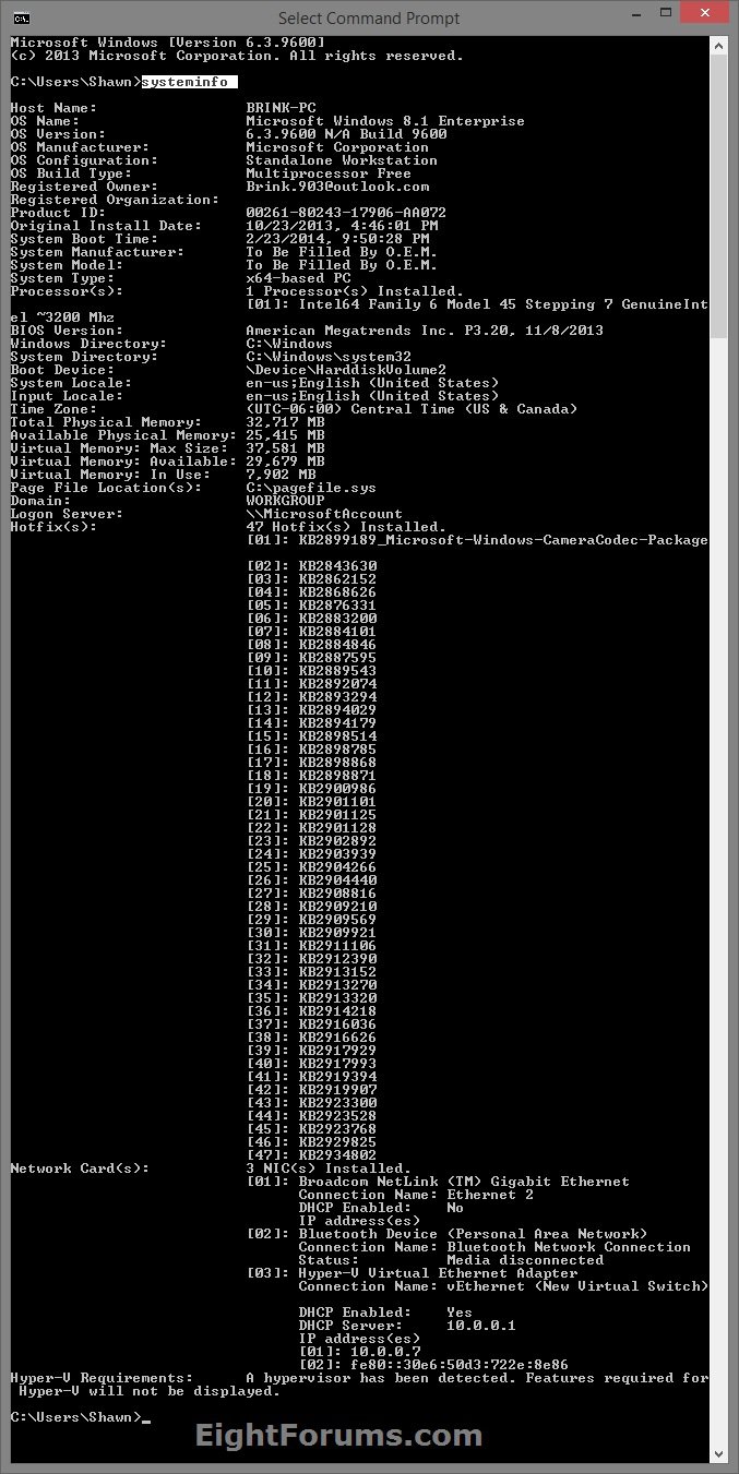 System Information - View About your Windows 8 PC | Windows 8 Help Forums