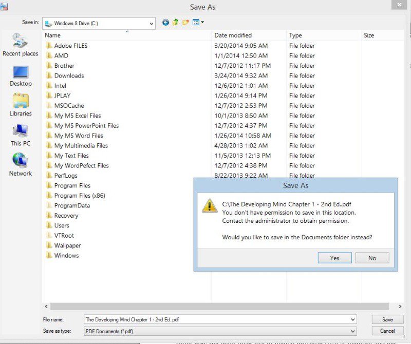 Administrator Rights error messages | Windows 8 Help Forums