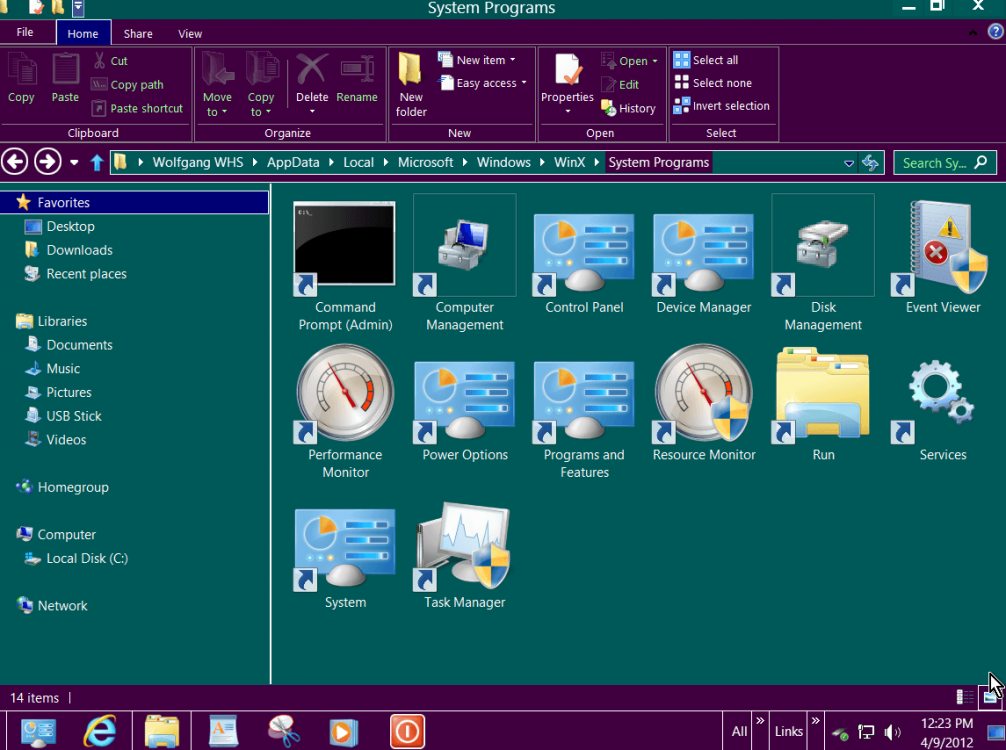 Power User Tasks Menu (Win + X) - Edit in Windows 8 | Windows 8 Help Forums