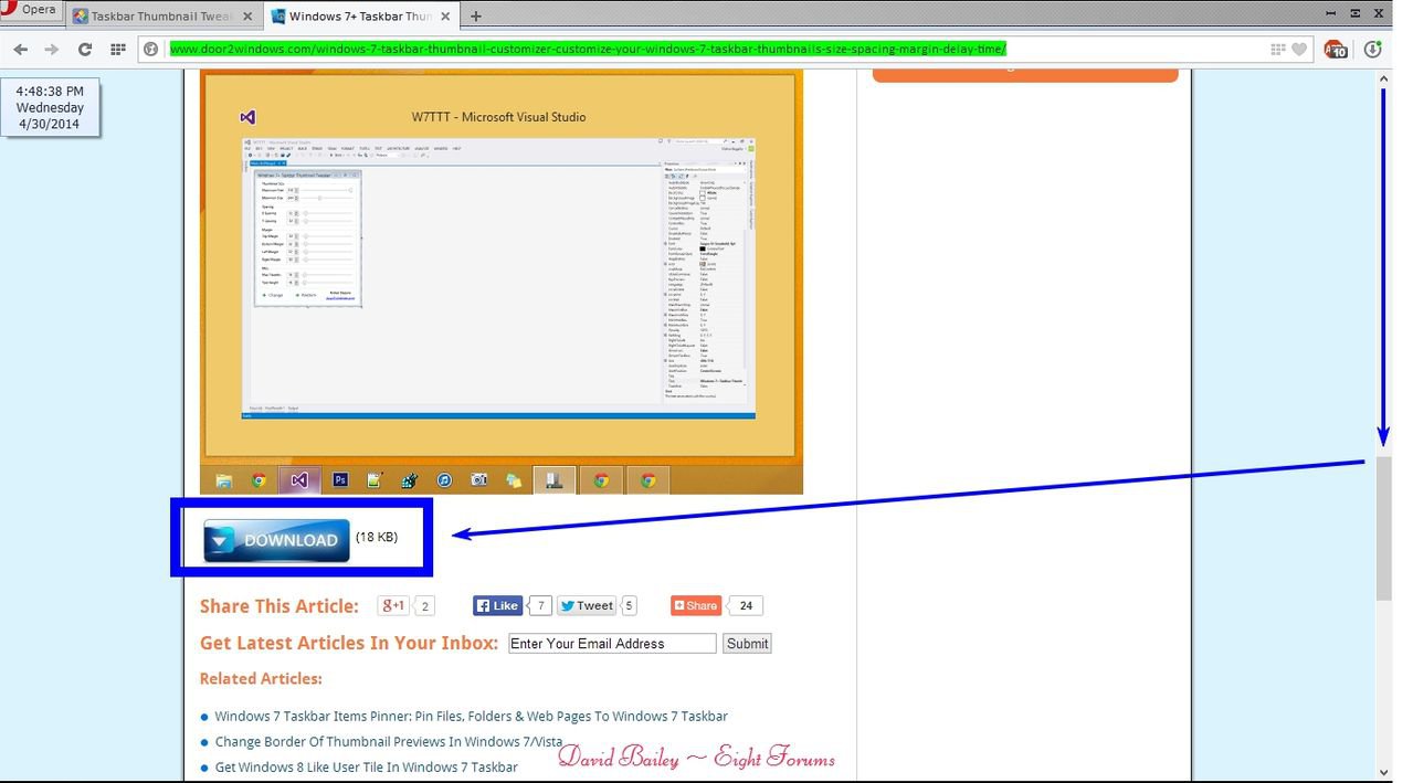 Taskbar Thumbnail Tweaker for Windows 8.1---got a link? | Windows 8 ...
