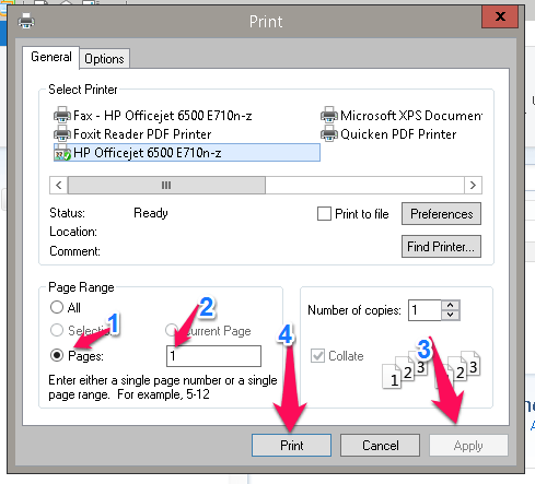How do I print only one page of an email? | Windows 8 Help Forums