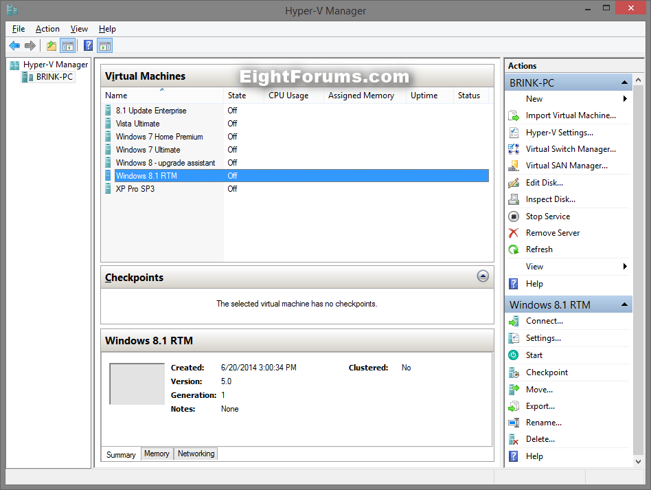 Hyper-V Manager Shortcut - Create in Windows 8 | Windows 8 Help Forums Hyper-V Manager Shortcut - Create in Windows 8 | Windows 8 Help Forums