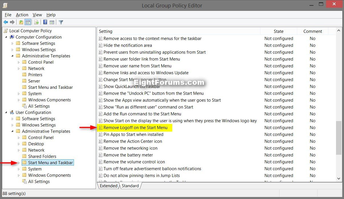 Sign Out - Hide or Show in Windows 8 | Windows 8 Help Forums