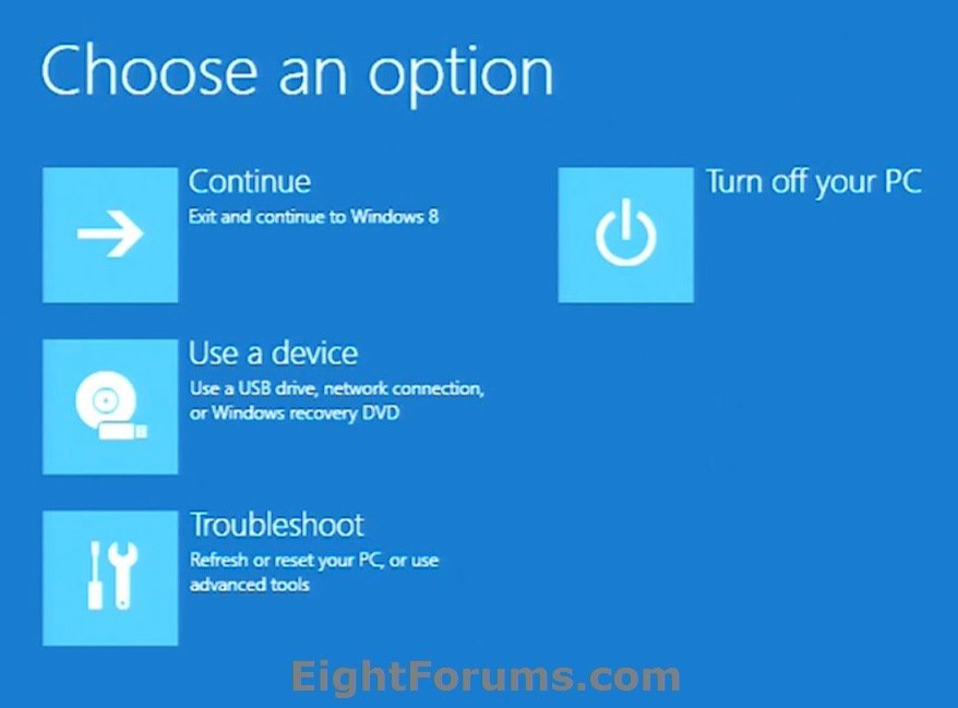 Startup Options Menu Shortcut - Create in Windows 8 | Windows 8 Help Forums