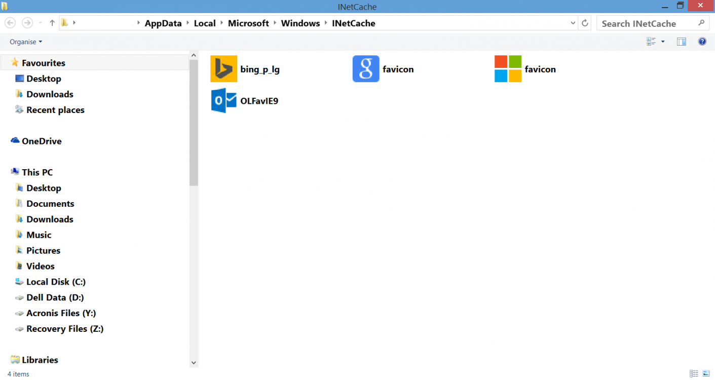 Favicons. How and where are they stored ? How to fix ? | Windows 8 Help ...