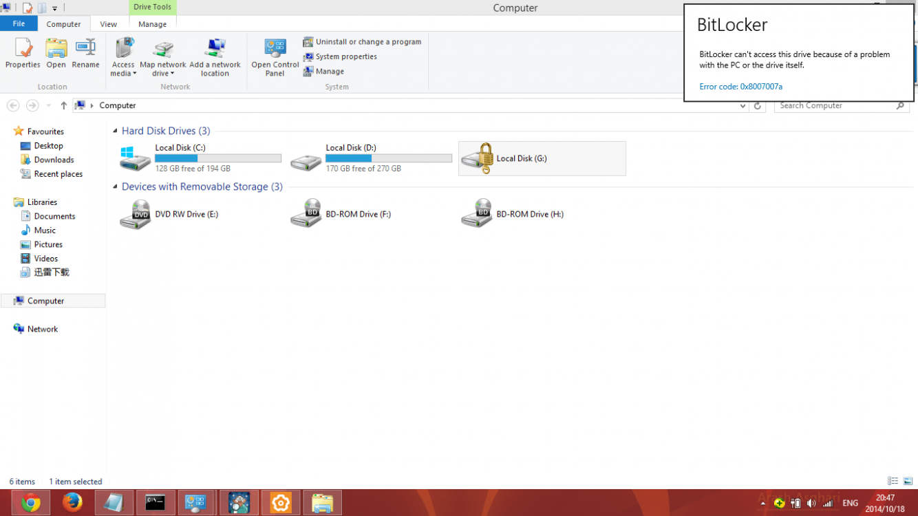 Solved - bitlocker error code 0x8007007a | Windows 8 Help Forums