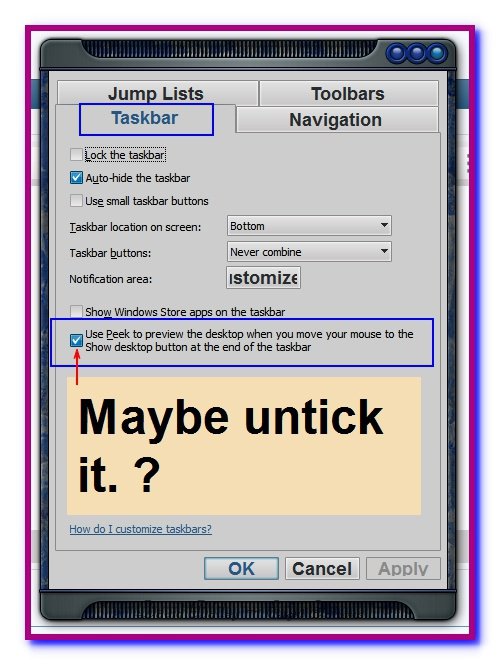 Solved - Can i disable minimize windows on taskbar thumbnail hover ... Solved - Can i disable minimize windows on taskbar thumbnail hover ...