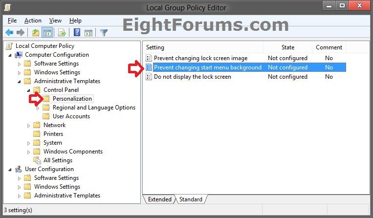 Start Screen Background - Enable or Disable Changing in Windows 8 ...