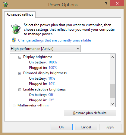 Intel HD Graphics - Display Power Saving Technology | Windows 8 Help Forums