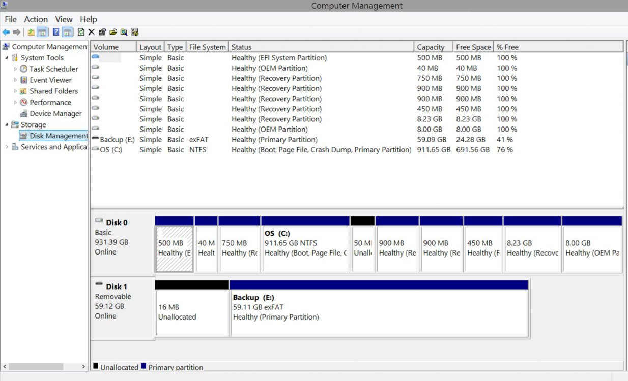 Dell Backup & Recovery Keeps Creating Partitions | Windows 8 Help Forums