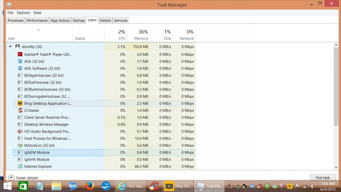 Solved - Have 30 users in task manager | Windows 8 Help Forums