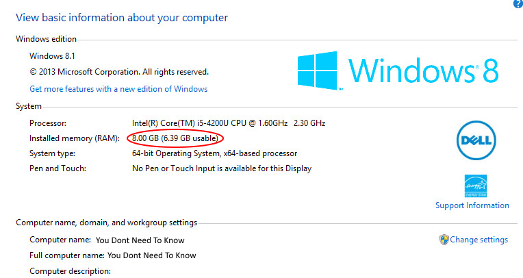 I have 8GB of ram but only 6 available? PLEASE HELP! | Windows 8 Help ...