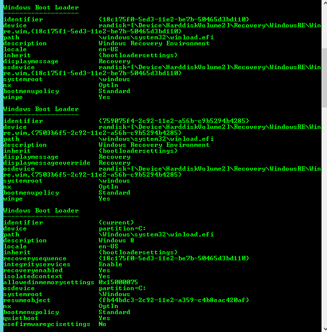Solved - reagentc /info error | Windows 8 Help Forums