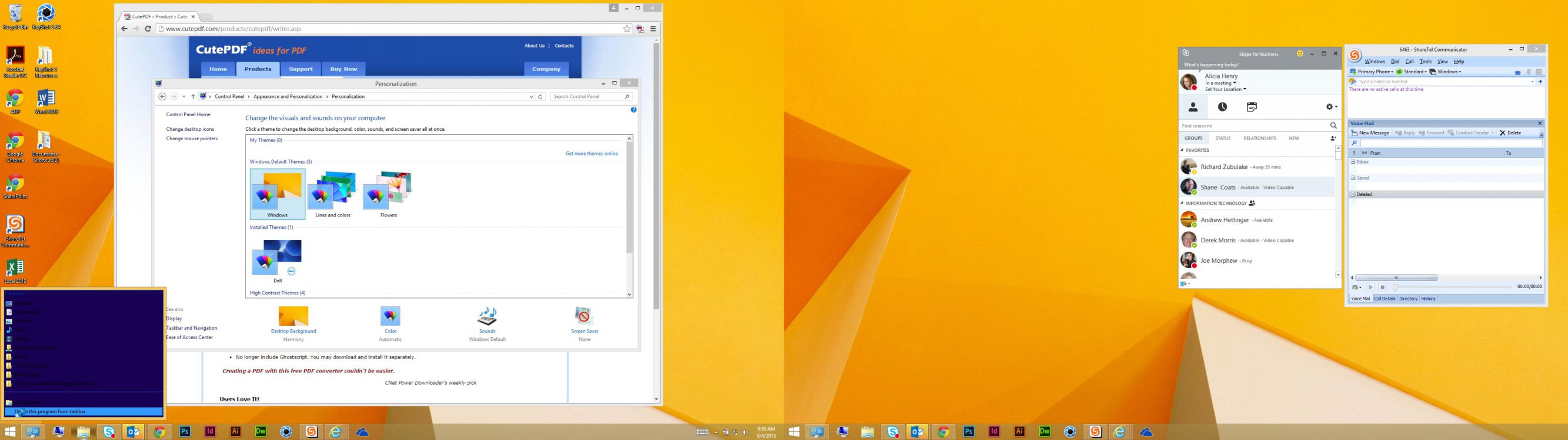 Windows 8 Standard Desktop