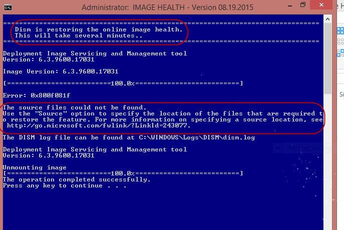 SFC SCANNOW and DISM RESTOREHEALTH - Repair Corrupt Files | Windows 8 ...