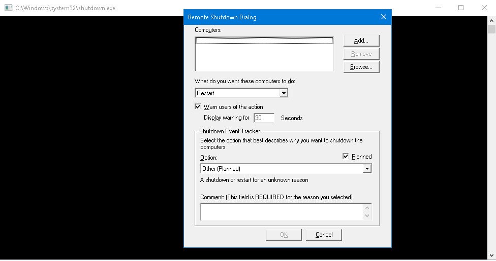 Open Shutdown Dialog Box From Command Prompt Windows 8 Help Forums