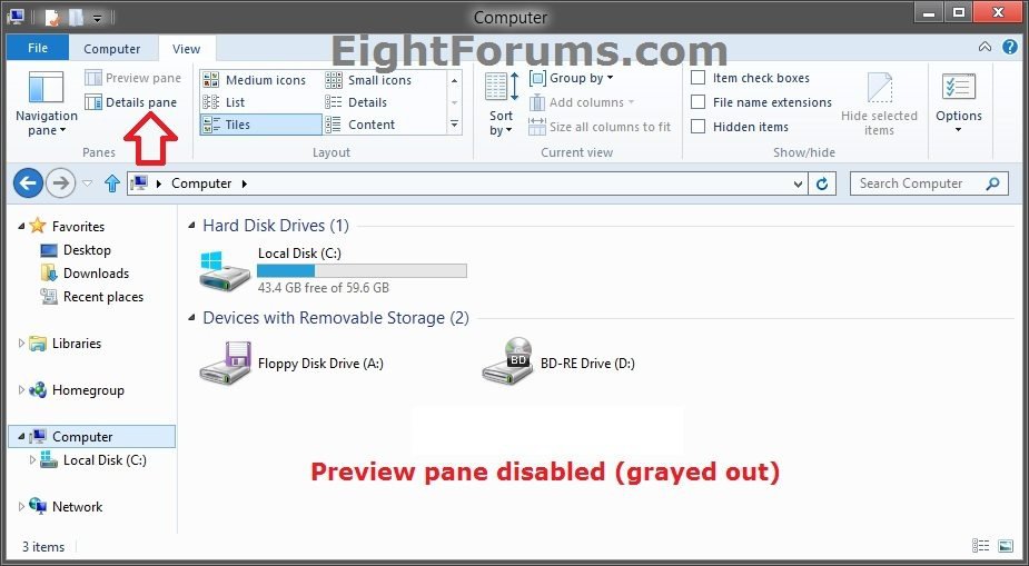 Preview Pane Enable Or Disable In Windows 8 Windows 8 Help Forums