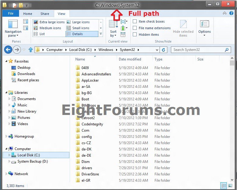 Display Full Path In File Explorer Title Bar In Windows 10