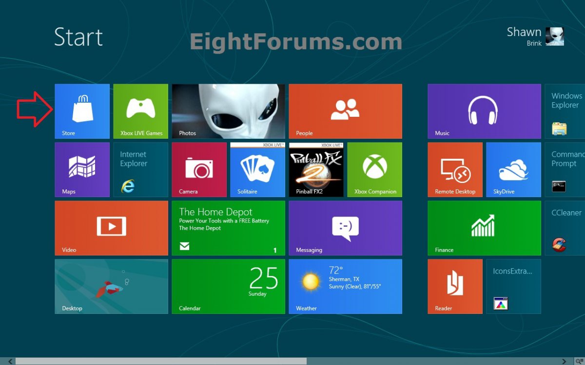 Store - Enable or Disable Automatic Download of Updates in Windows 8 ...