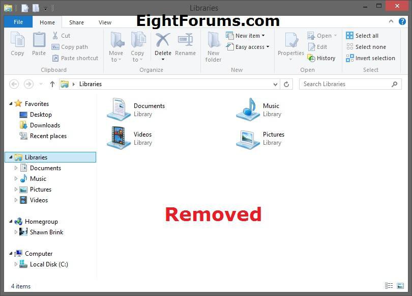 Network - Add or Remove from Navigation Pane in Windows 8 Explorer ...