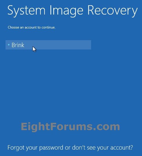 System Image Recovery - Restore Image on Computer in Windows 8 ...