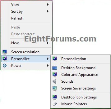 Personalize - Add or Remove Expanding Desktop Context Menu | Windows 8 Help Forums